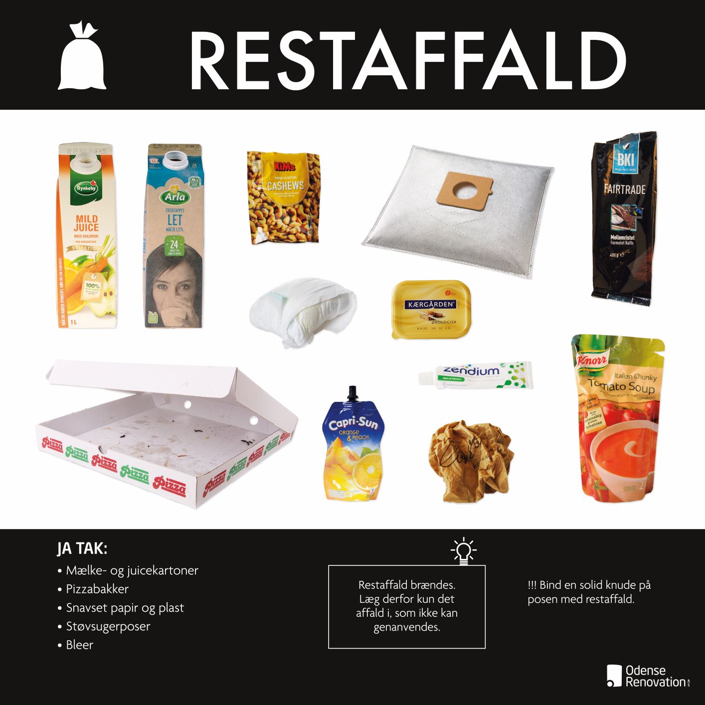 Sådan skal affaldet sorteres - Odense Renovation